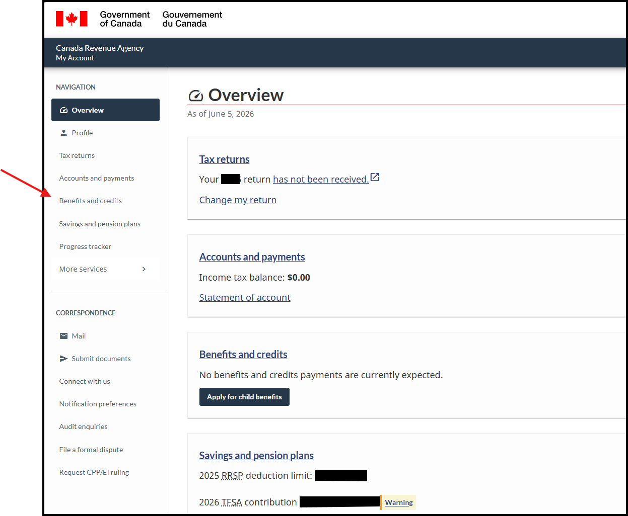 How to Check Your CRA Benefits and Credits Online