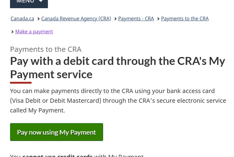 How to Pay Your HST Remittance Online with the CRA “My Payment” Service