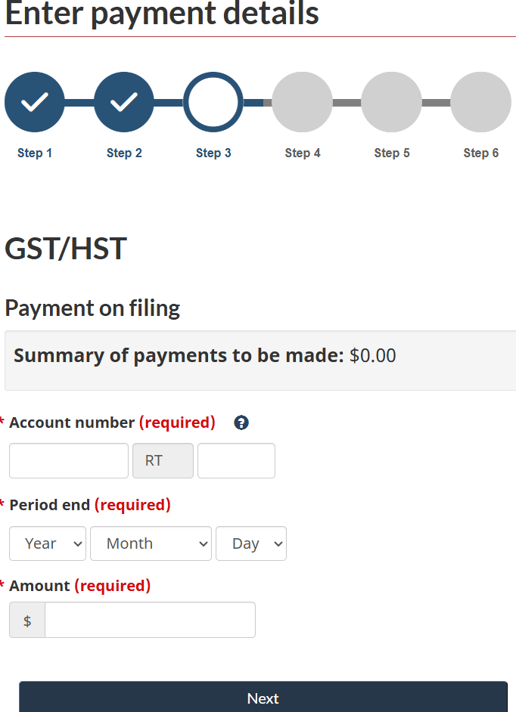 How to Pay Your HST Remittance Online with the CRA “My Payment” Service