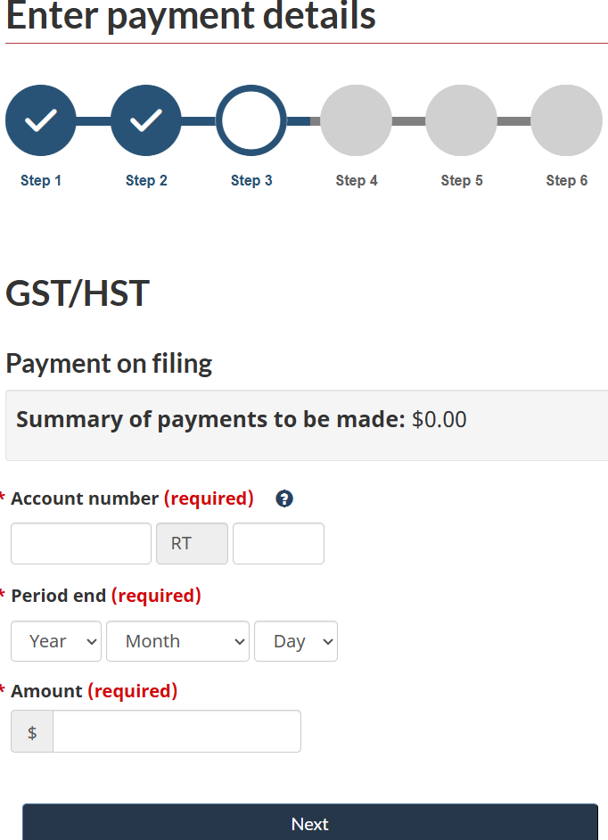 How to Pay Your HST Remittance Online with the CRA “My Payment” Service