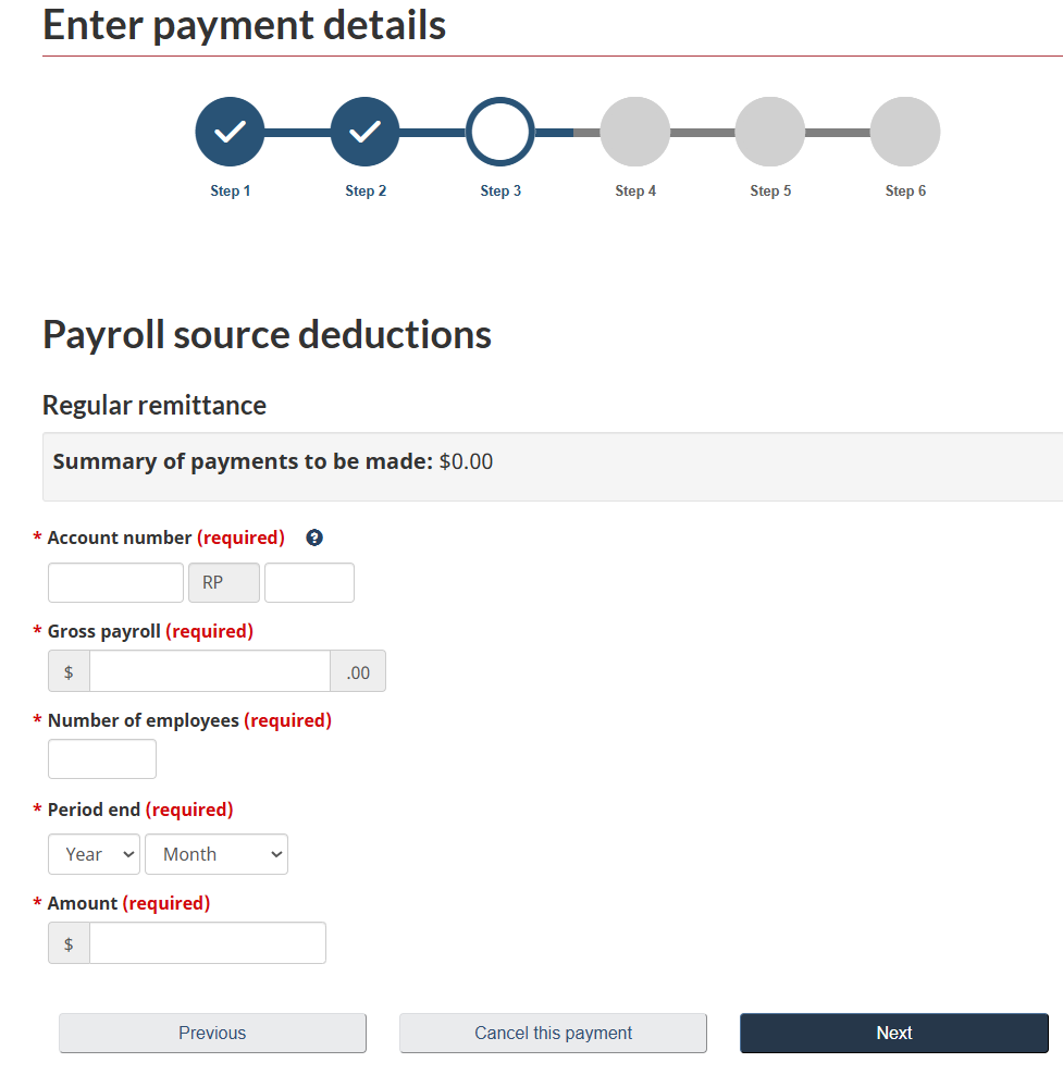 How to Make Payroll Source Deduction Payments Using the CRA’s My ...