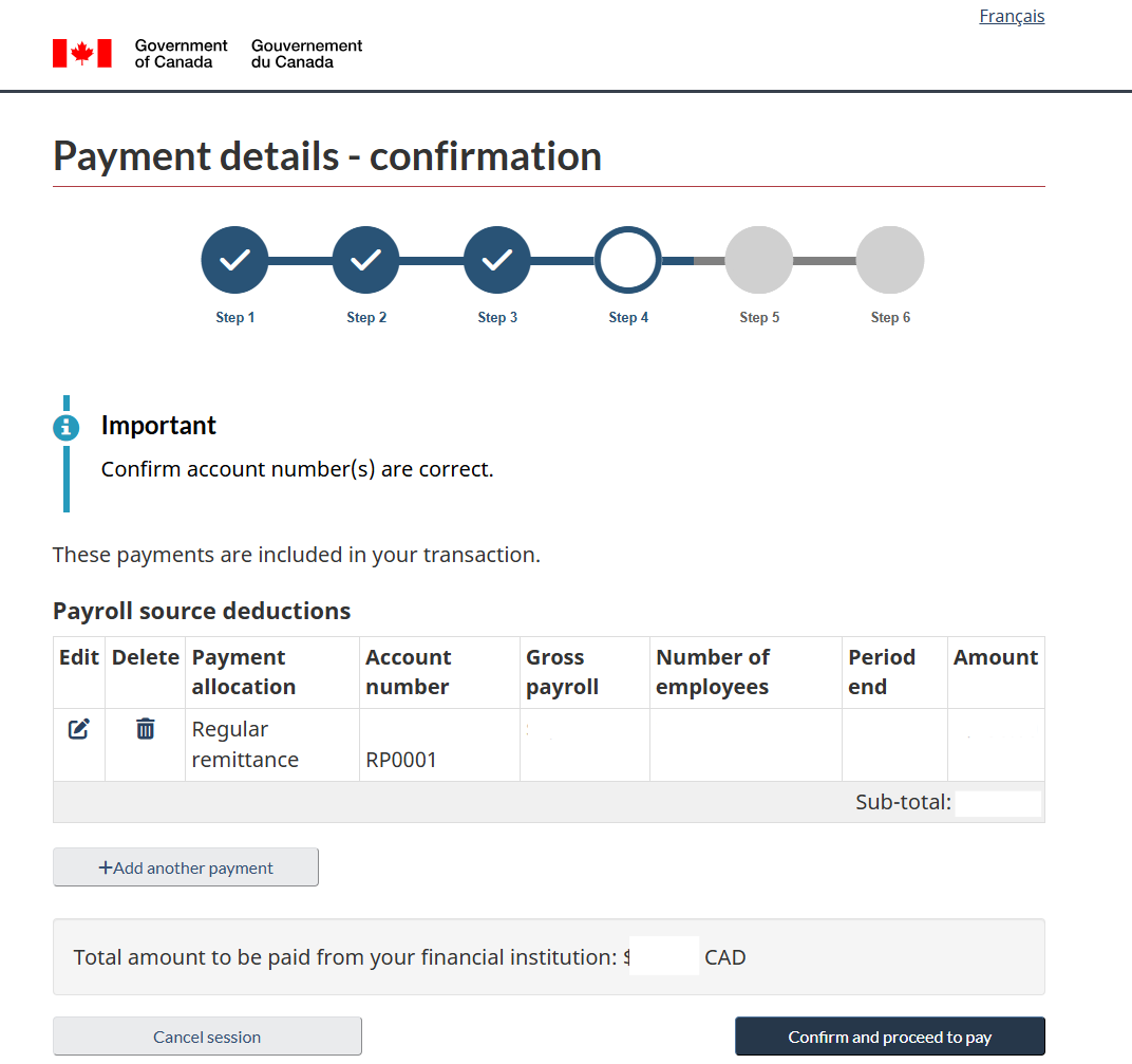 How to Make Payroll Source Deduction Payments Using the CRA’s My ...