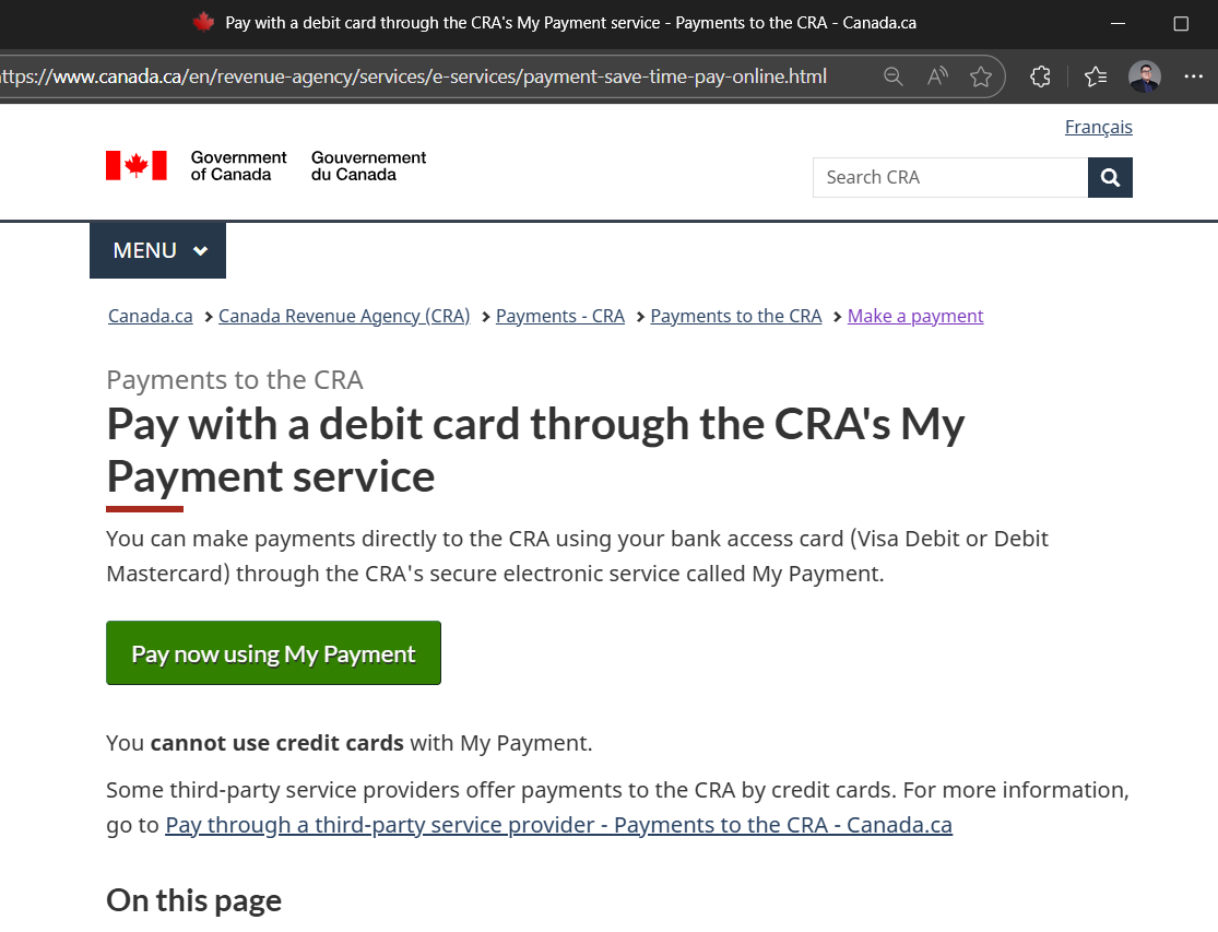 How to Make a T2 Corporate Tax Payment Using the CRA’s My Payment Service